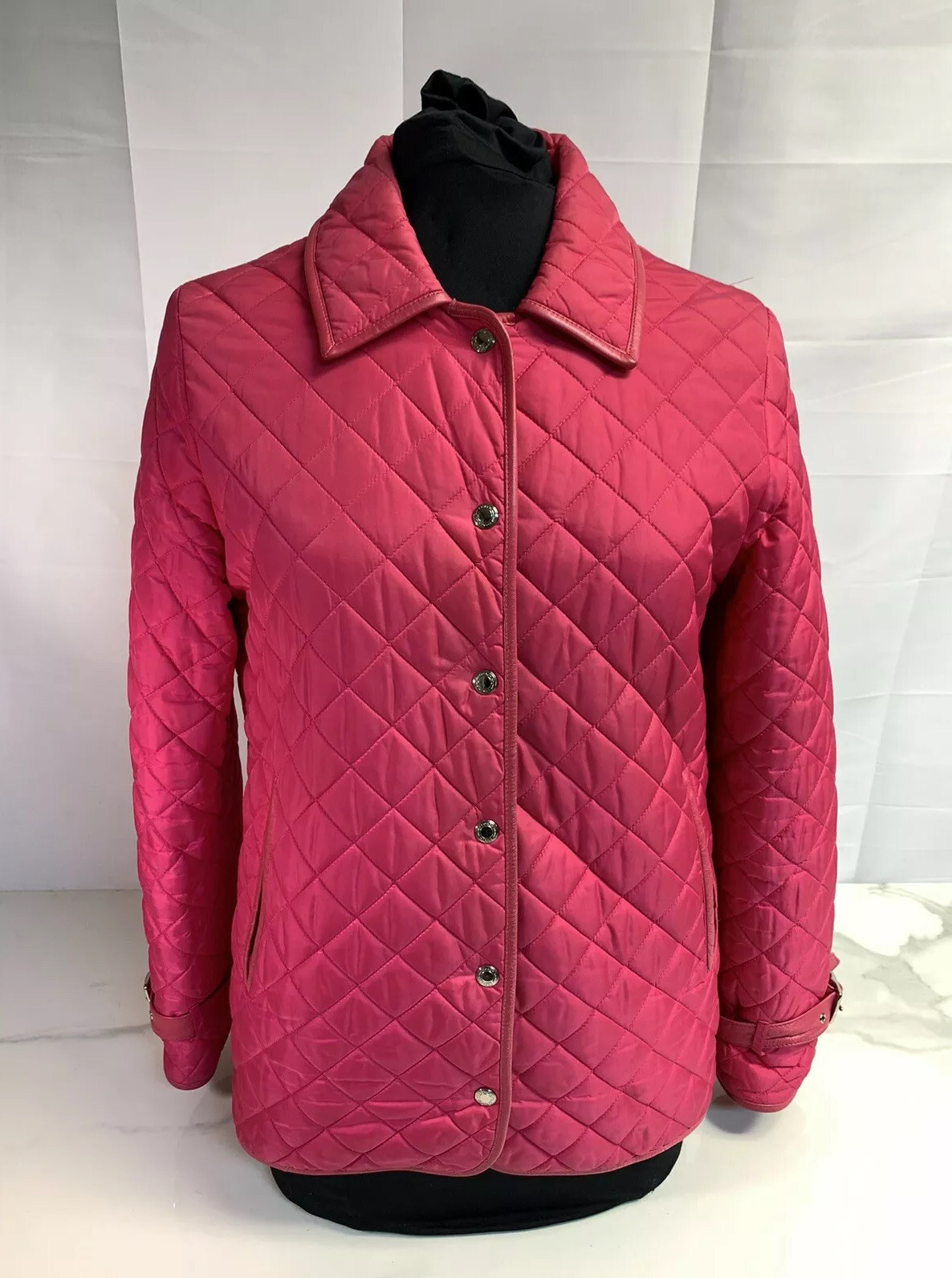 Coach Jacket Insulated Quilted Fuchsia/Hot Pink Size … - Gem