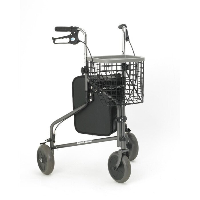 Three Wheeled Rollator Walker Tri Walker Mobility Walking Aid With ...