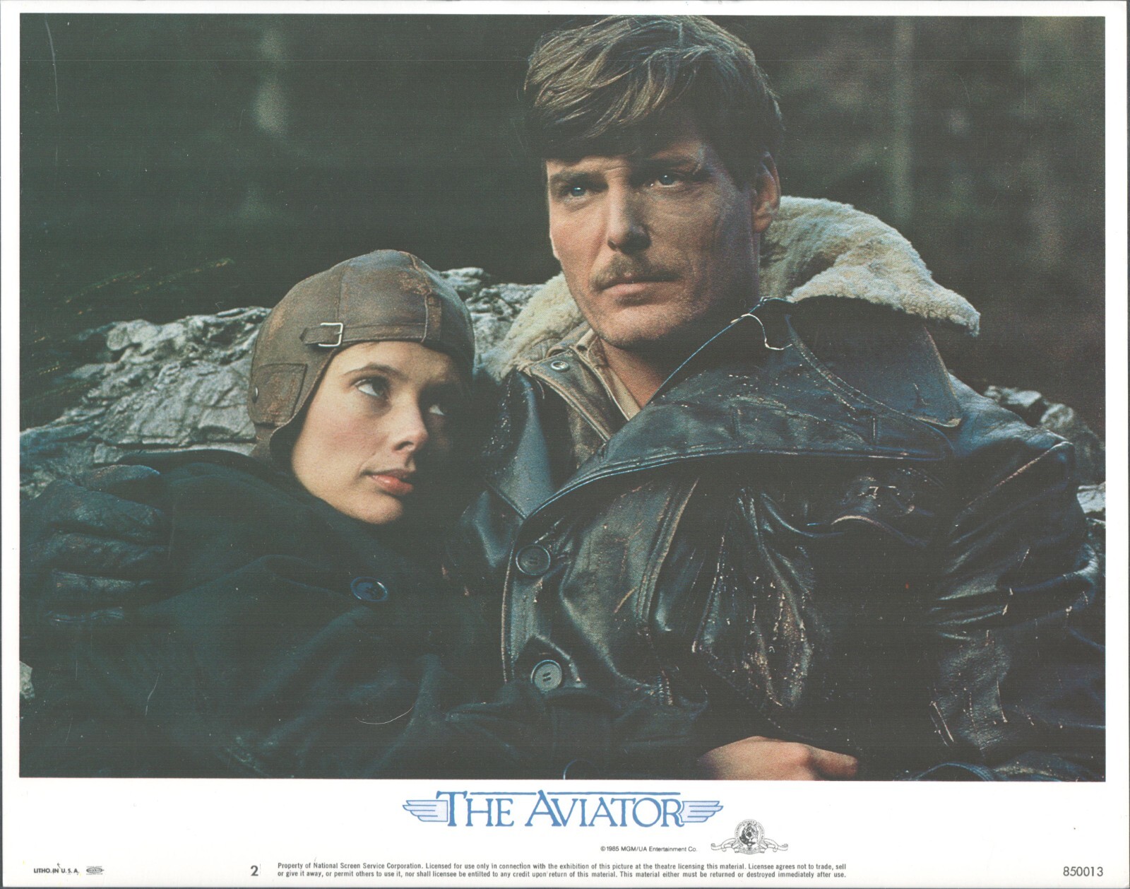Aviator, The 1985 original 11x14 lobby card Christopher Reeve Rosanna ...
