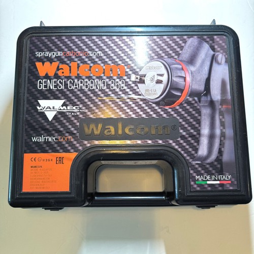 Walcom Genesi Carbonio 360 HTE CLEAR COAT GUN 1.3 EXCELLENT CONDITION ...