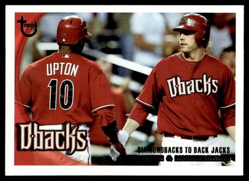 2010 Topps Justin Upton Mark Reynolds #510 Retail Vintage Stock DBacks ...