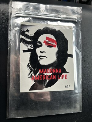 2003 Madonna American Life Taiwan Ltd Promo Set Poster Stickers Promo ...