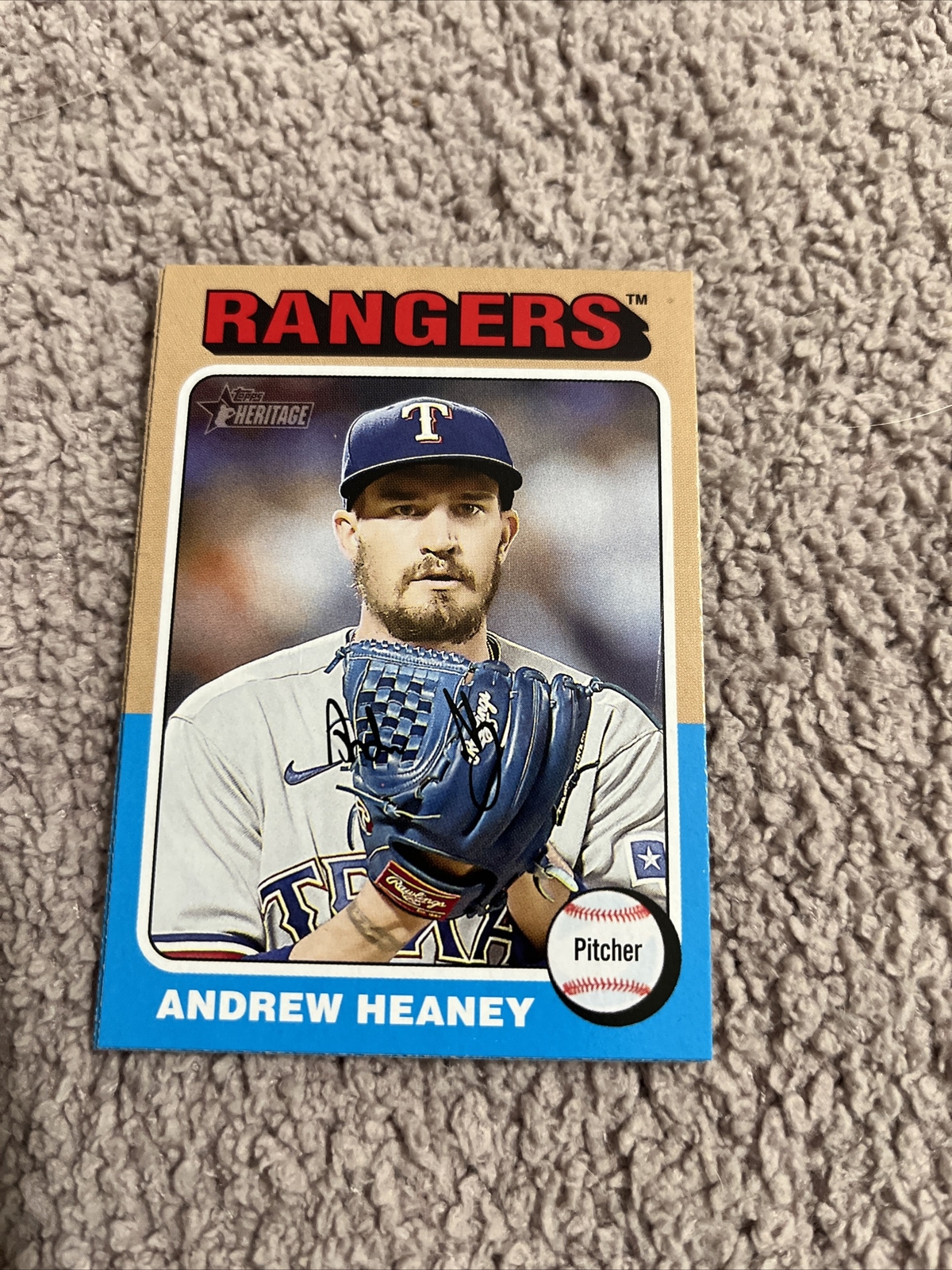 Andrew Heaney 2024 Topps Heritage 478 Texas Rangers Baseball Card | eBay