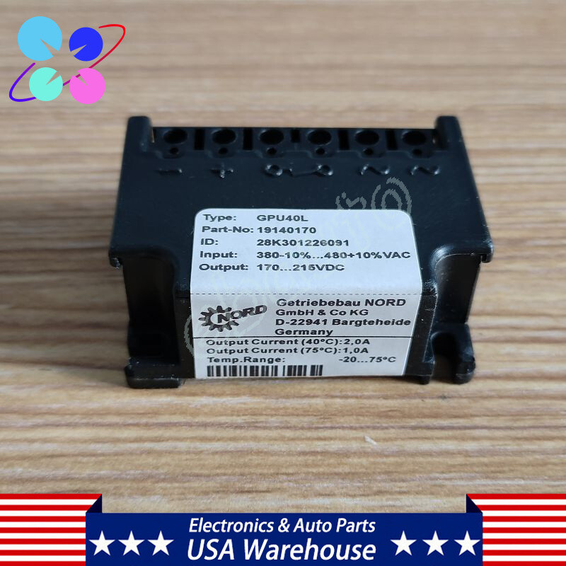 Motor brake rectifier 19140170 380-10%...480+10%VAC 170...215VDC For ...