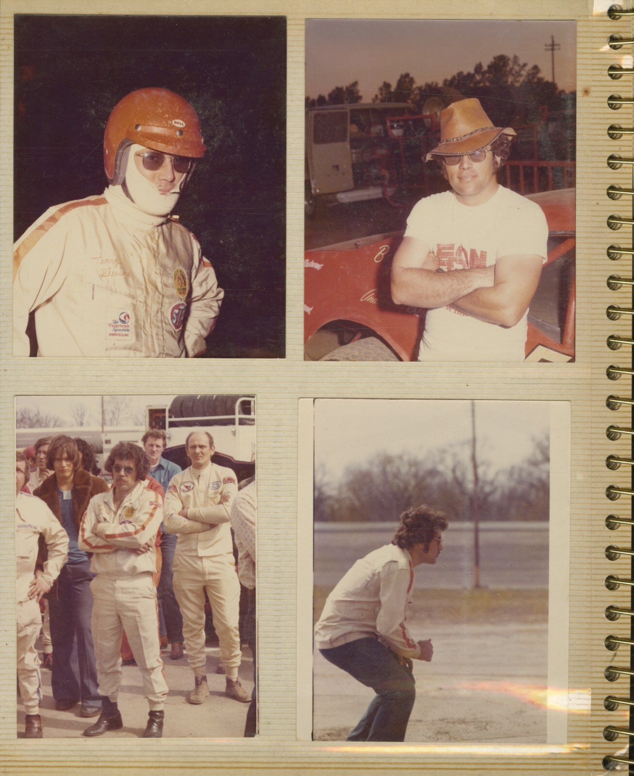 Vintage 1970's Snapshot Album Missouri Stock Car Race Driver Terry ...