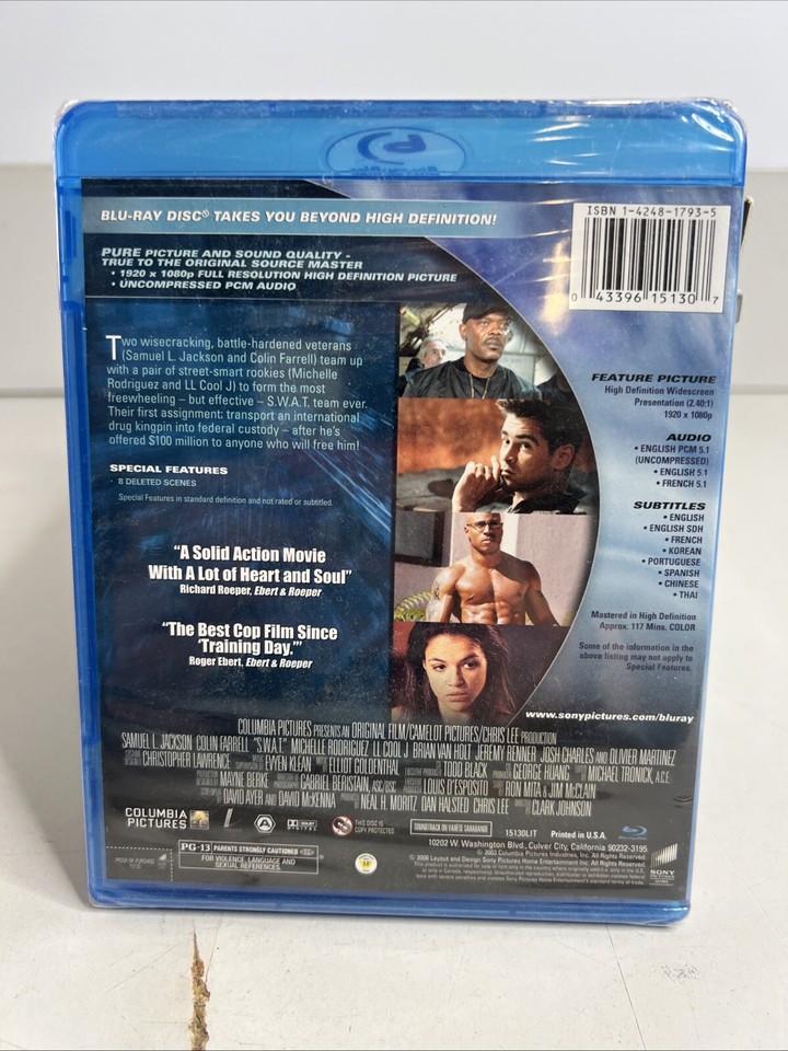 NEW! S.W.A.T. (Blu-Ray Disc, 2006) Samuel L Jackson Colin Farrell FACTORY SEALED 43396151307| eBay