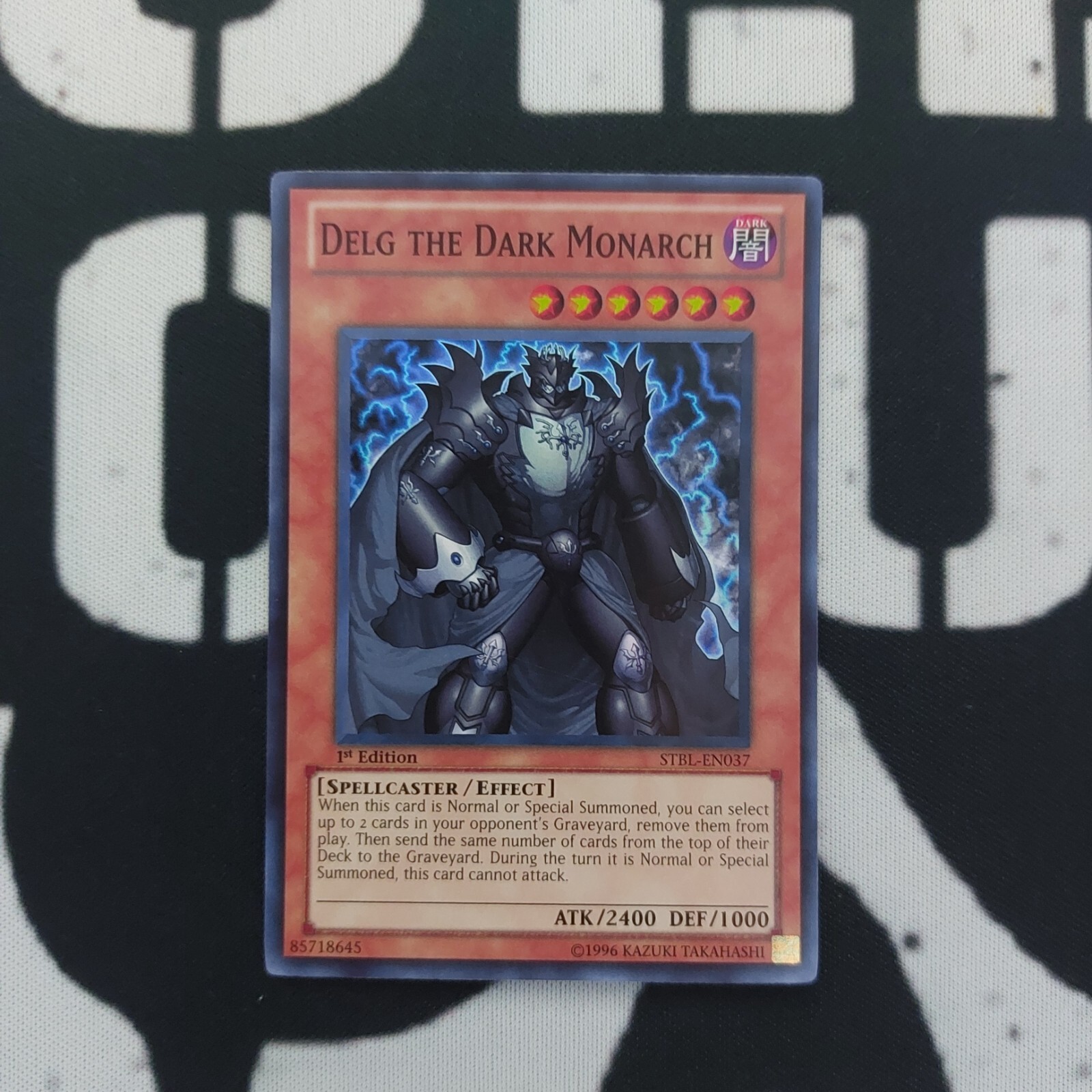 YuGiOh TCG Delg the Dark Monarch STBL-EN037 Super Rare 1st Edition NM ...