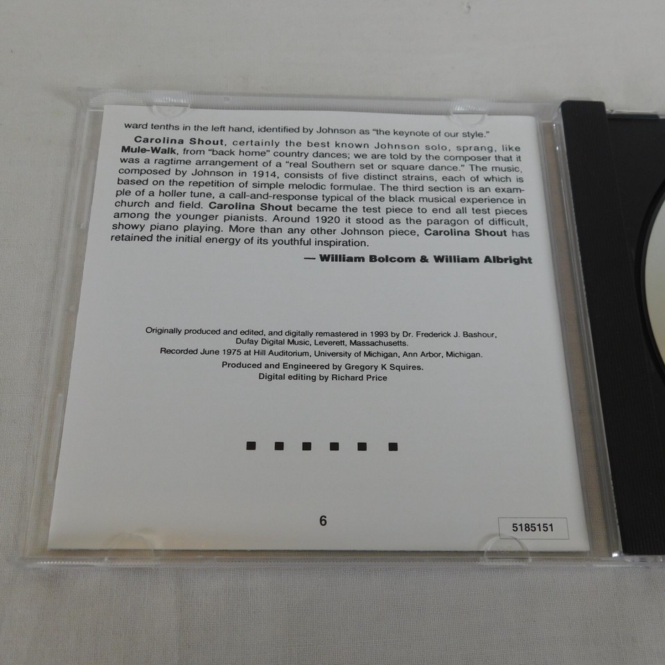 Lot of 2 Scott Joplin CD Complete Rags Ragtime William Albright Jazz Heritage | eBay