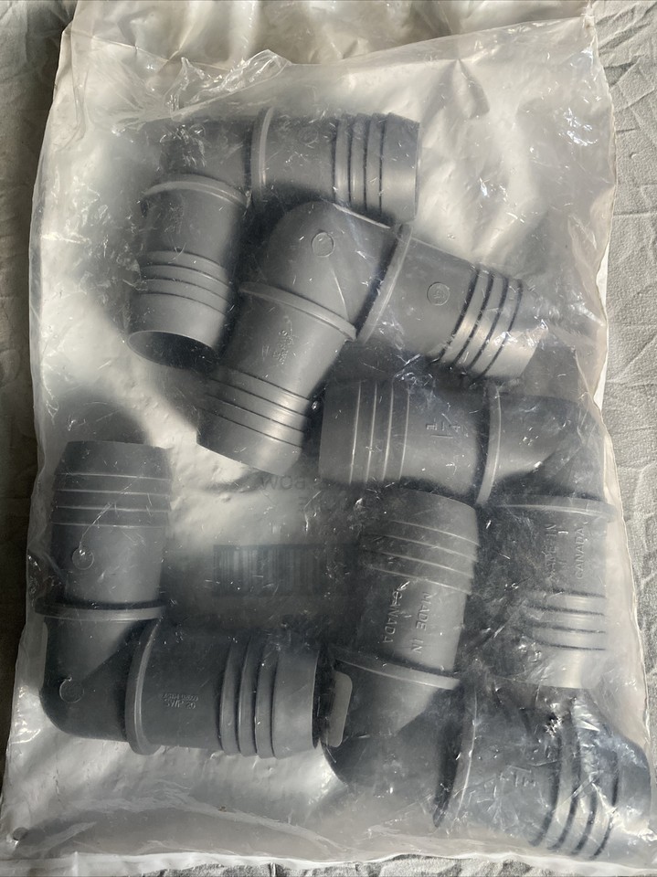 5 Pack - 1 1/4" 90 Degree Poly Insert Elbow | eBay