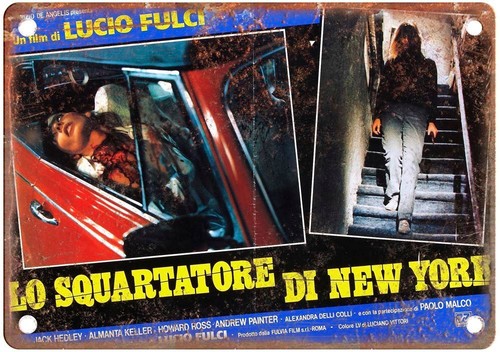 New York Ripper Fotobusta Vintage Movie Poster Old Retro Look Metal ...