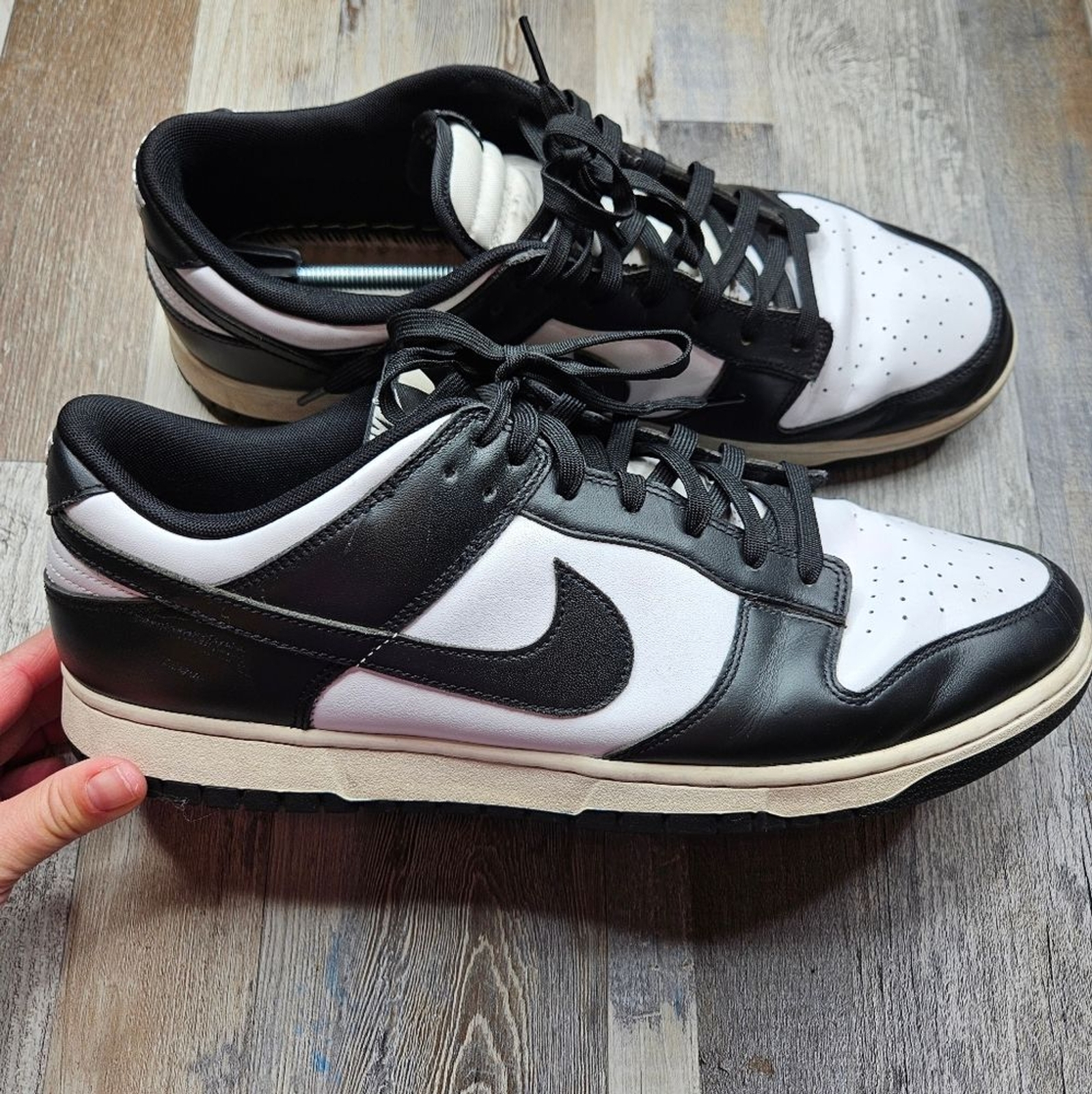 Nike DD1391-100 Dunk Low Retro Panda Men's 15 Black +… - Gem