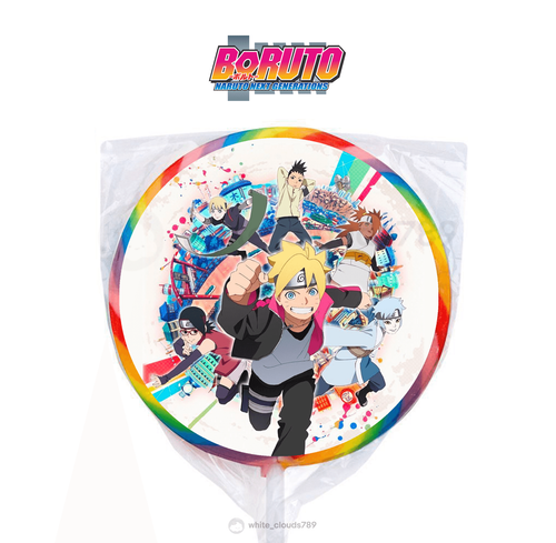 24 Boruto Naruto 1.67" Sticker Labels for Bag Lollipop Party Favor ...