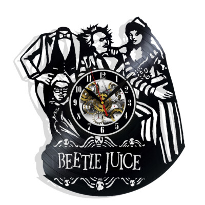 Beetlejuice Vinyl Wall Clock Gift Birthday Holiday Art Home Room Decor ...