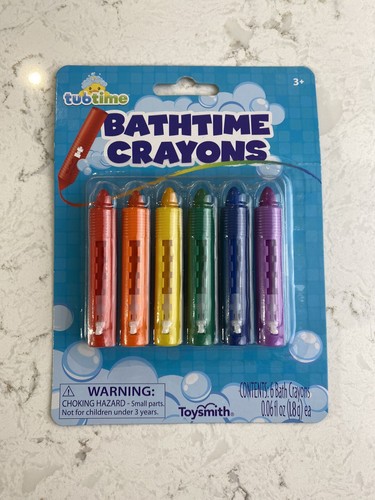 Bathtime Crayons 6 Bath Colors For Coloring Tub Time Kids, Children | eBay