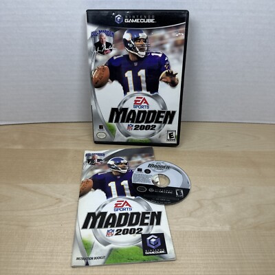 Madden NFL 2002 (Nintendo GameCube, 2001) EA Sports CIB Complete w ...