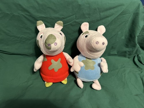 Peppa Pig And brother George Plush Mud Dress 12'' Stuffed Animal Toy ...