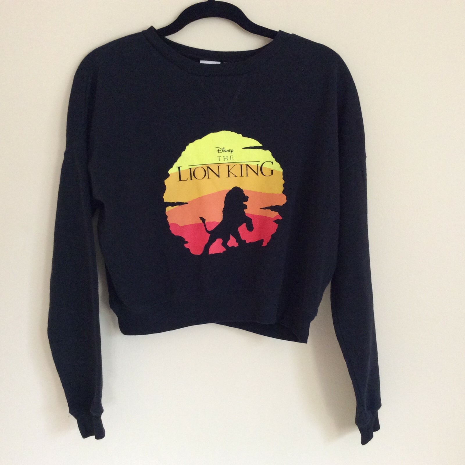 Official Disney Women's The Lion King Crop Top Black … - Gem