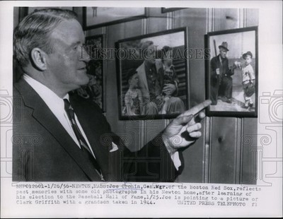 1956 Press Photo Joe Cronin General manager of Boston Red Sox ...