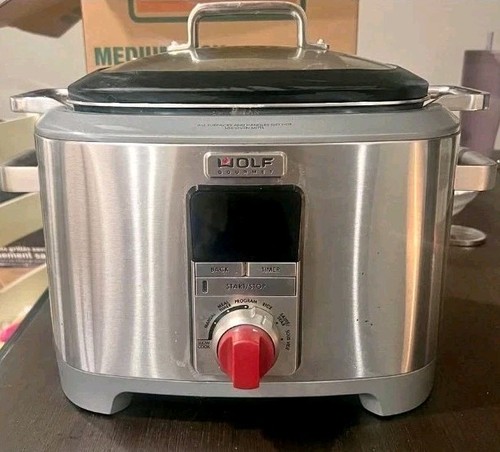 WOLF GOURMET Programmable Multi-Function Slow Cooker w/ Red Knob | eBay