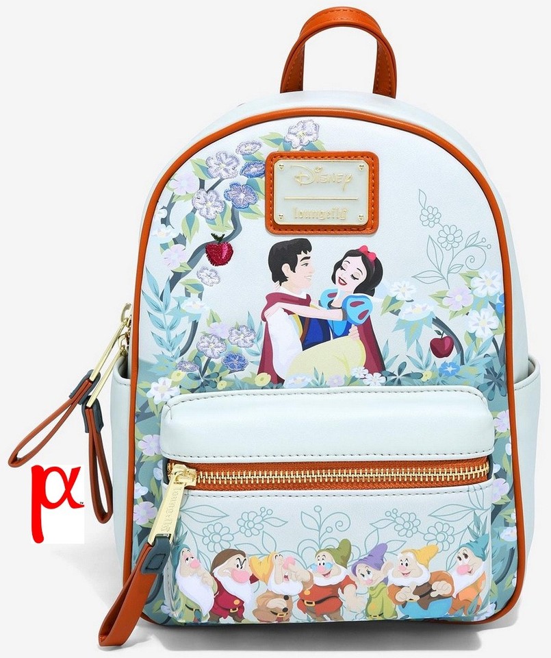 Loungefly Disney Snow White and the Seven Dwarfs Backpack & Dopey Pin ...