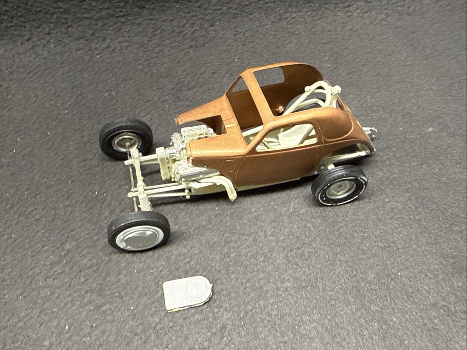 Vintage AMT Fiat Altered Coupe Hot Rod Model 1/25 Street Rod Custom ...
