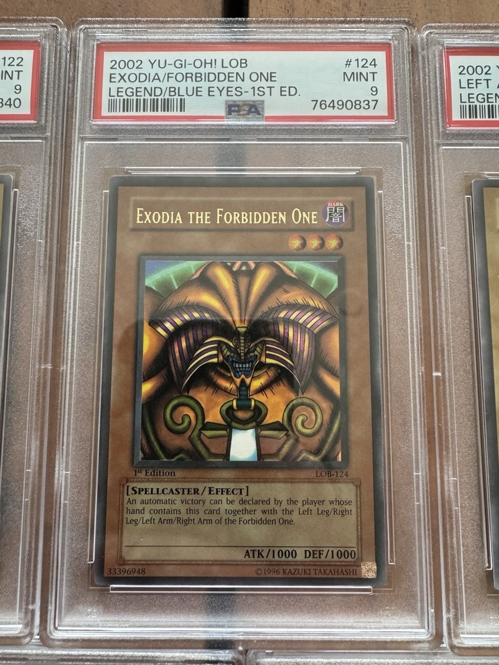 2002 LEGEND OF BLUE EYES 1ST EDITION Exodia The Forbidden One - Full ...