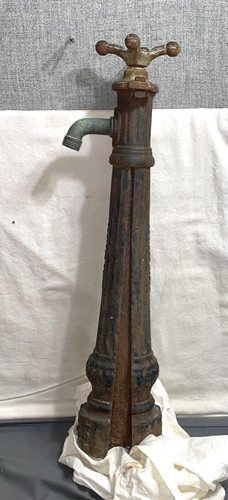 RARE Total Eclipse 24" cast iron yard garden FIRE HYDRANT water faucet ...
