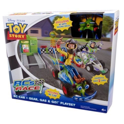 Disney Pixar Toy Story RC RC's Race Gear, Gas & Go! Playset Includes ...