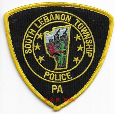 South Lebanon Township Police, PA (4" x 4" size) shoulder police patch ...
