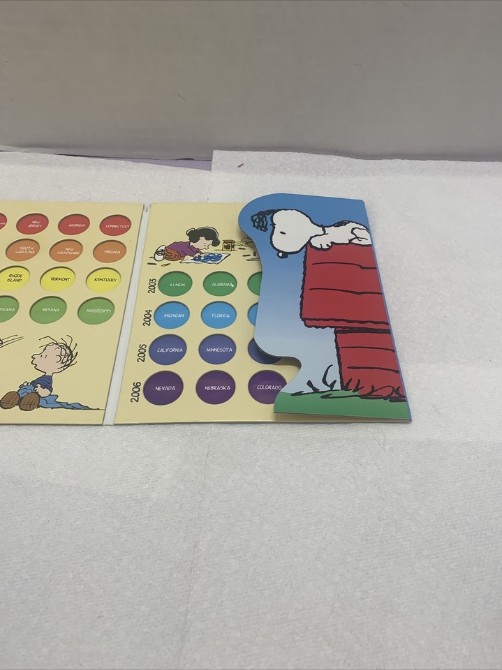 Peanuts Snoopy Quarters of 50 States Coin Album Complete Collection ...