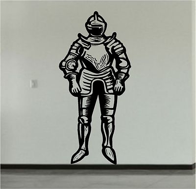 Knight Wall Sticker Mural Wall Art Decor Vinyl Decal HUGE! 22x47 | eBay