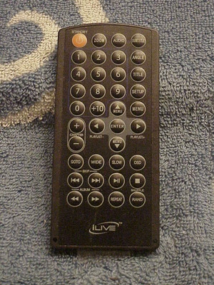 iLIVE IJ608B DVD Player Remote Control (*NEW* w/battery protect tab ...