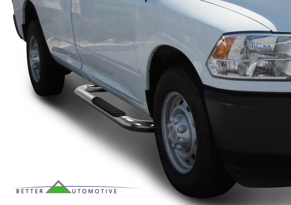 3" S/S Side Steps for 1999-2018 Silverado/Sierra 1500 Regular Cab Nerf ...