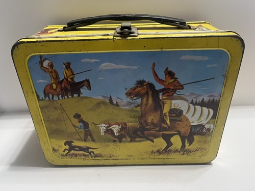 Vintage 1959 Pathfinder Western Lunchbox Universal Cowboys 195 | eBay