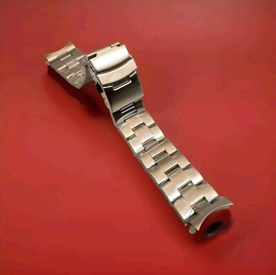 SILVER 20mm MILTAT STAINLESS STEEL FOR SEIKO WATCH BAND BRACELET NO ...