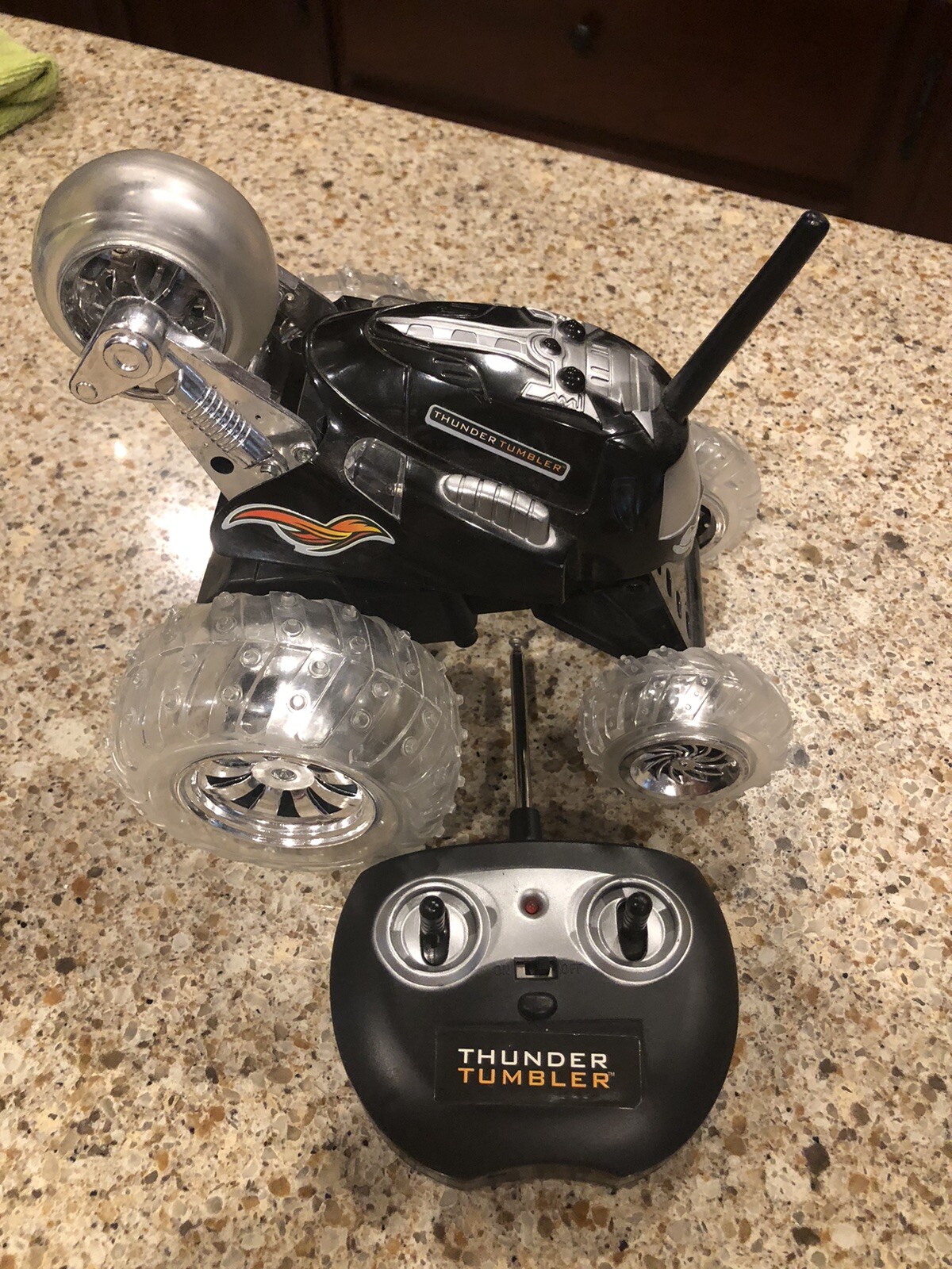 Sharper Image Thunder Tumbler Toy RC Car, Remote Control Monster ...