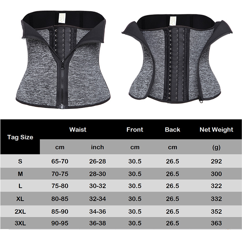 Full Body Shaper Black Latex Waist Trainer Cincher Underbust Corset ...