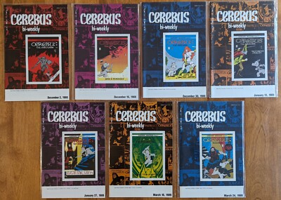 Cerebus Bi-Weekly #1-5, 8, 9, reprints of Cerebus #1-5, 8, 9, all NM | eBay