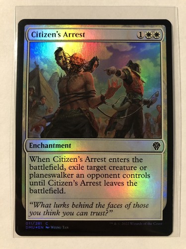 Citizen’s Arrest Foil Dominaria United DMU MTG Magic The Gathering Pack ...