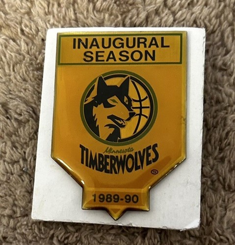 Rare NBA Minnesota Timberwolves Team Pin.MINT in pack.Inaugural Season ...