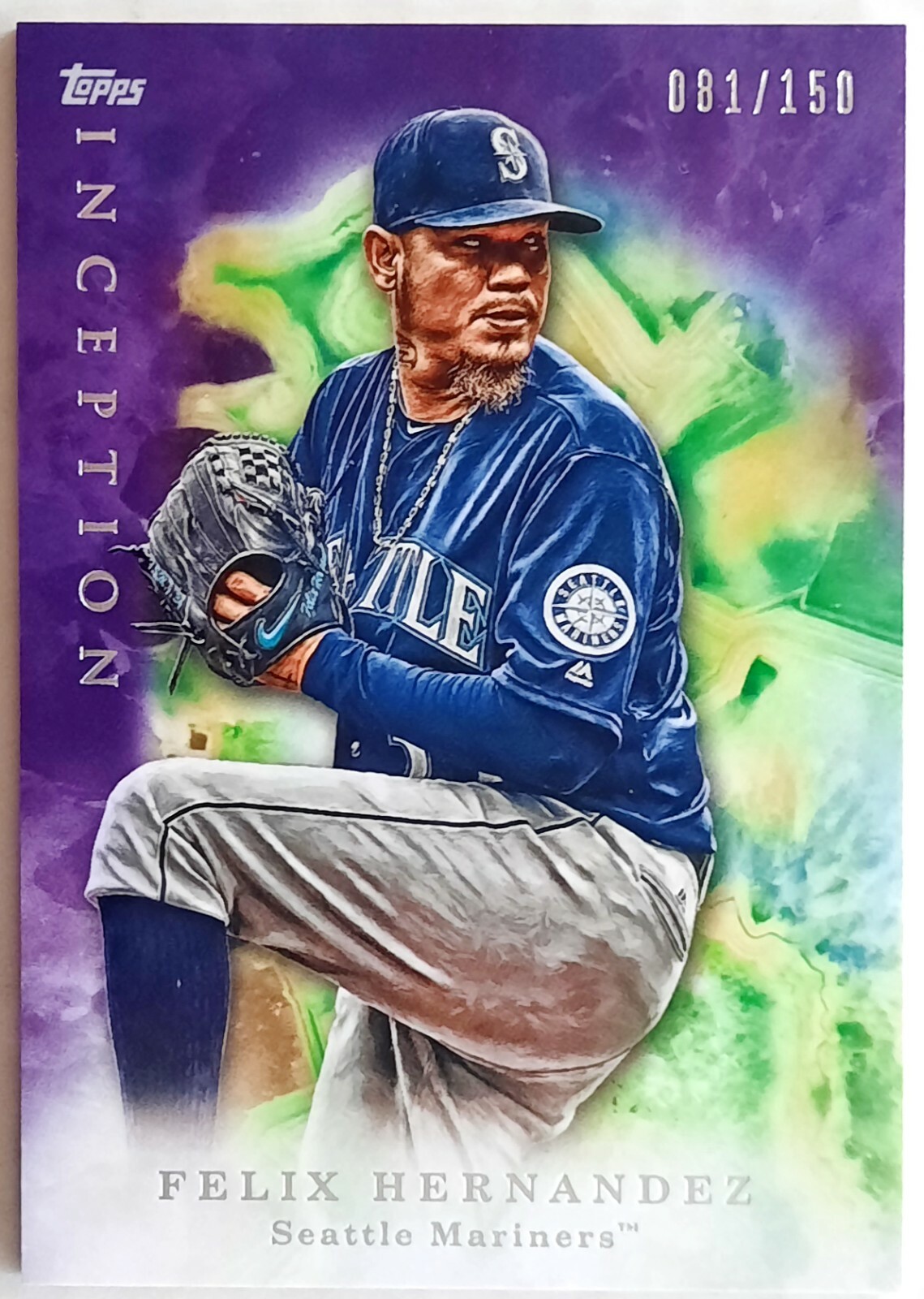 Felix Hernandez 2017 Topps Inception #71 SP# 81/250 - Baltimore Orioles ...