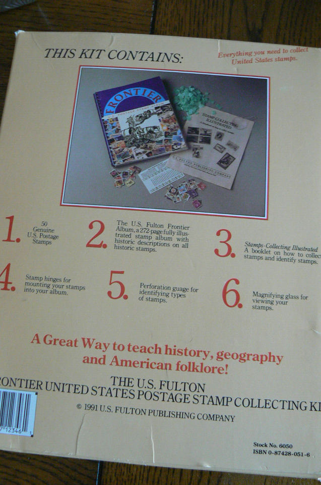 Fulton's United States Postage Stamp Collecting Kit The Frontier Book ...