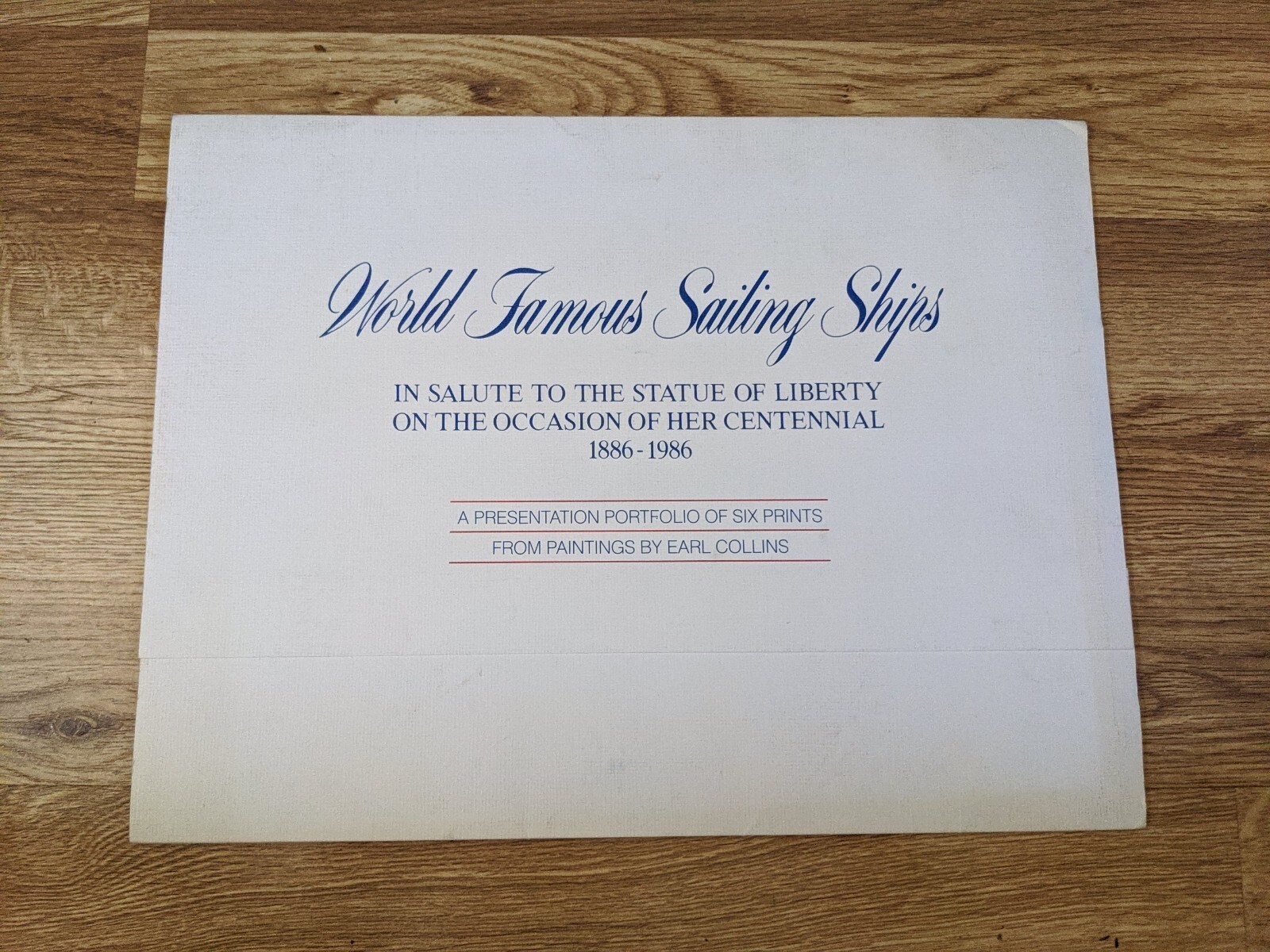 World Famous Sailing Ships 6 Prints Earl Collins painting presentation ...