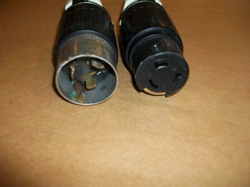 Hubbell 3765C & 3764C Twist-Lock Plug 3P 4W 250VDC 600VAC 50A USED | eBay