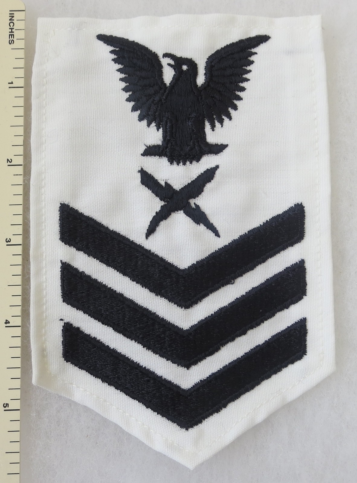 US NAVY CRYPTOLOGIC TECHNICIAN PETTY OFFICER PO RATE PATCH on White ...