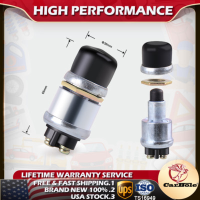 2x 50A Push Button Momentary Starter Switch Ignition Key For Car ...