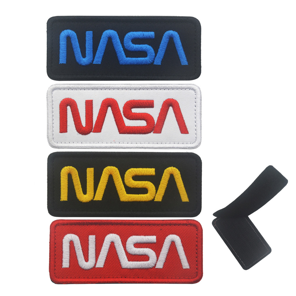 NASA Embroidery Uniform Hook Loop Patch Fastener Badge Armband For ...