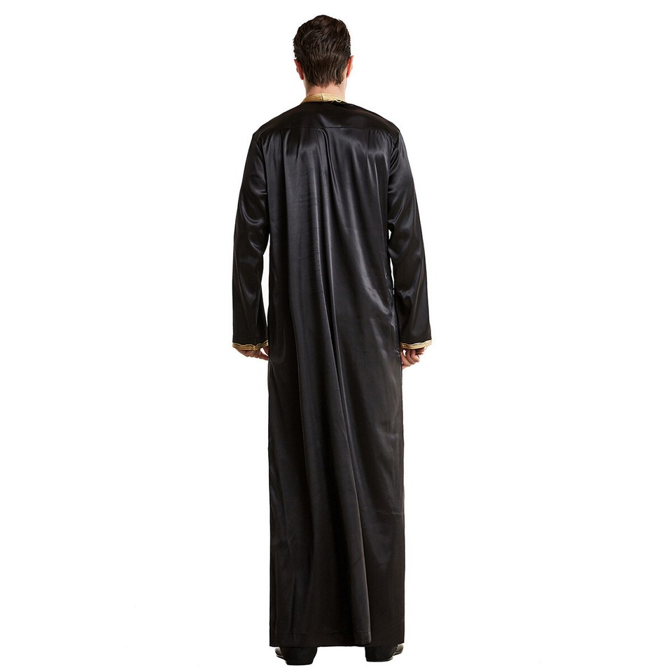 Mens Saudi Arab Muslim Robe Long Thobe Jubba Dishdasha Thawb Thoub ...