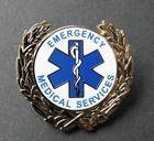 EMERGENCY MEDICAL SERVICES EMS PARAMEDIC LAPEL PIN WREATH BADGE 1 INCH ...