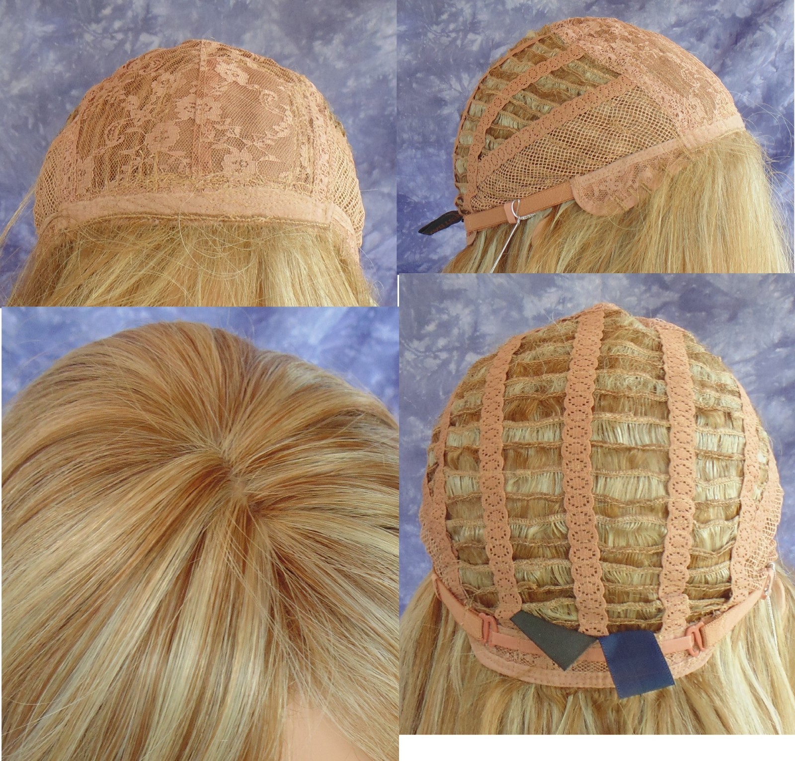 LONG SLIGHTLY WAVY WIG HEAT SAFE SKIN TOP COLOR 613 GORGEOUS STRIKING ...